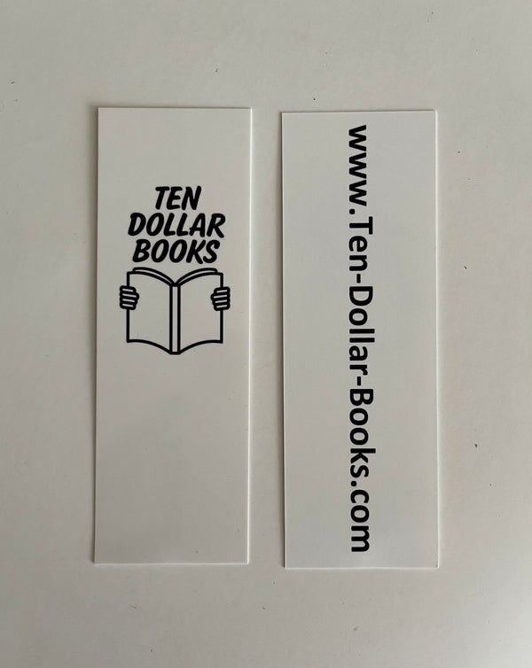Bookmarks with the logo by Gabe Ribeiro - Ten Dollar Books
